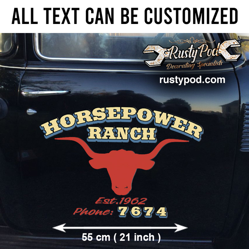 2 pcs personalized farm truck lettering | ranch truck lettering | hot ...
