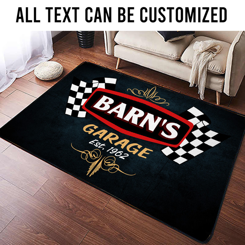 personalized hot rod garage | pinstriping | kustom kulture rug 10088 ...