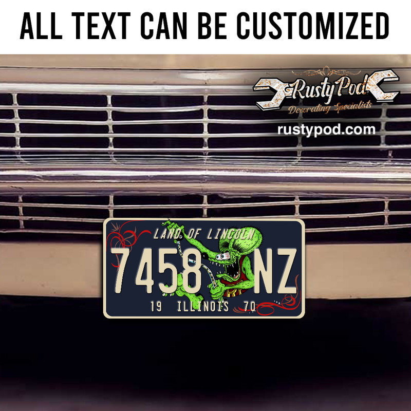 personalized pinstripe hot rod garage | weirdo art | edroth | garage ...