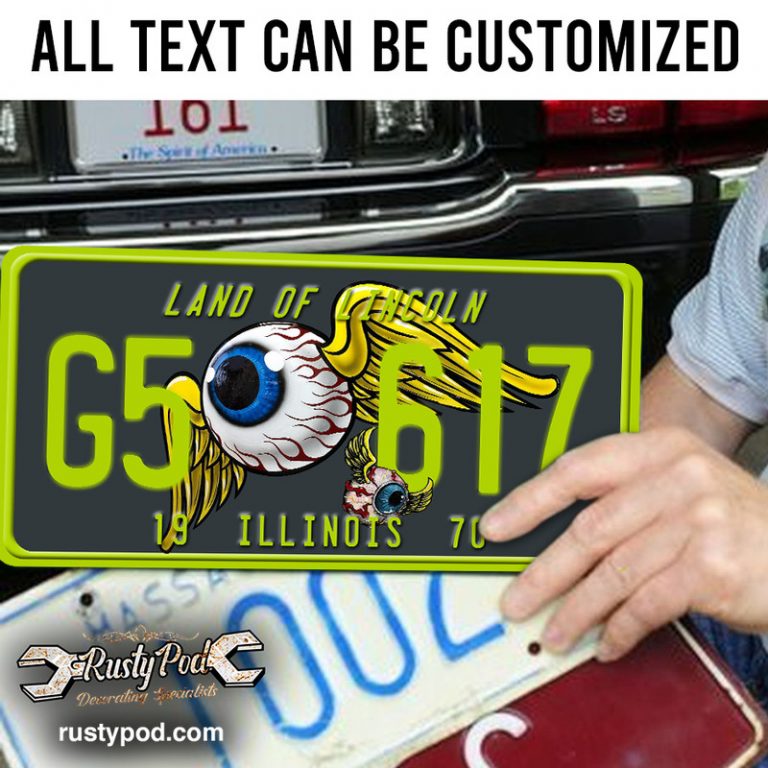 personalized flying eyeball | hot rod | rat rod | kustom kulture | old ...
