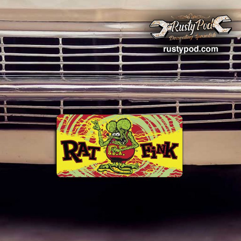 rat fink | hot rod garage | rat rod | muscle car license plate 10120 ...