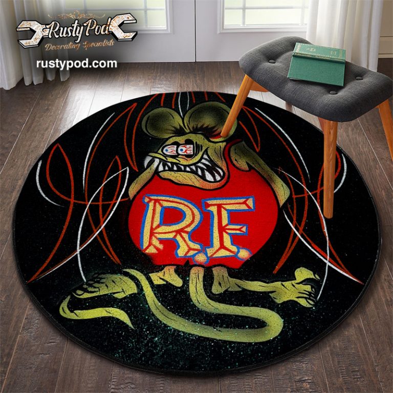 Rat fink round mat 07377 - Rustypod Store