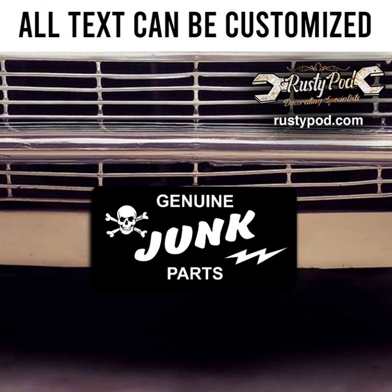 genuine junk parts | hot rod | rat rod license plate 10149 - Rustypod Store