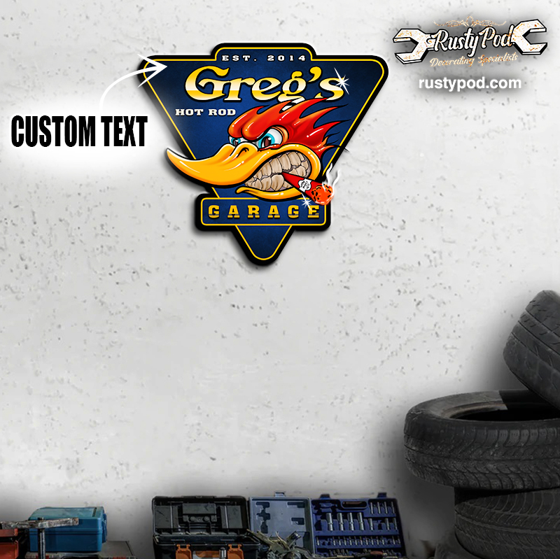 personalized hot rod garage | kustom kulture | rat rod | mechanic ...