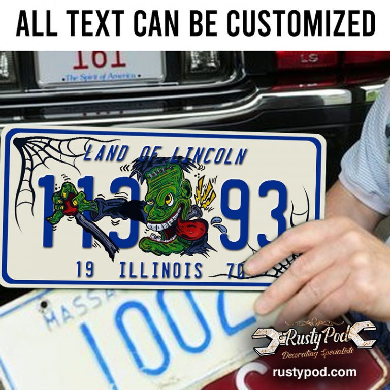 personalized rat rod | hot rod garage | rat fink | weirdos license ...