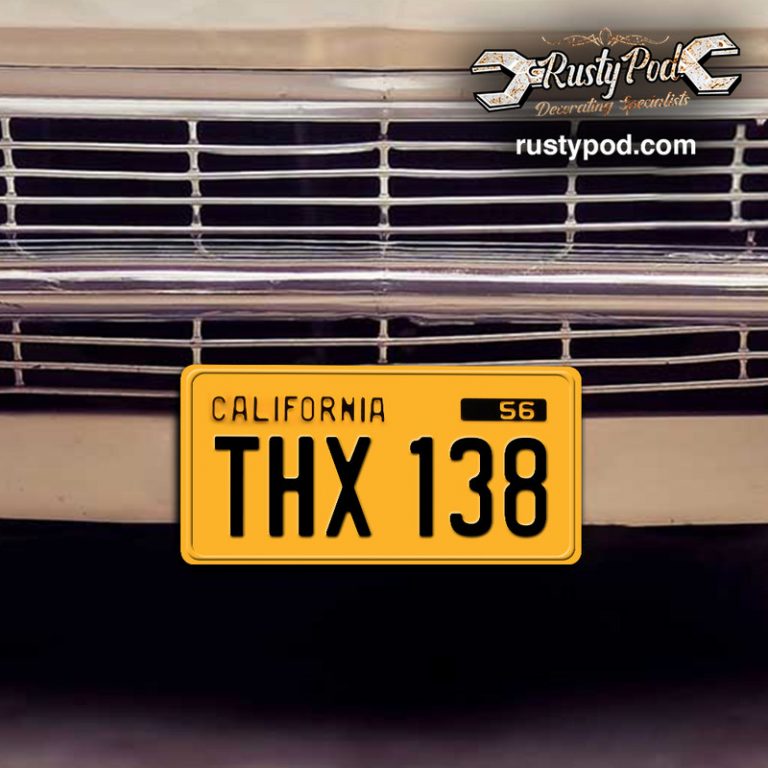 hot rod | american graffiti | thx 138 license plate 10164 - Rustypod Store