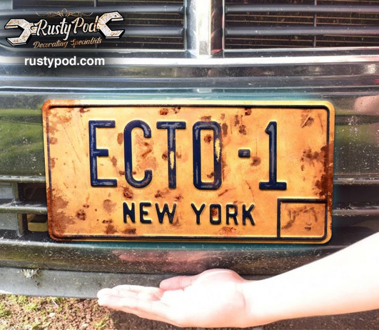 Ghostbusters: Afterlife | ECTO-1 | license plate 10170 - Rustypod Store