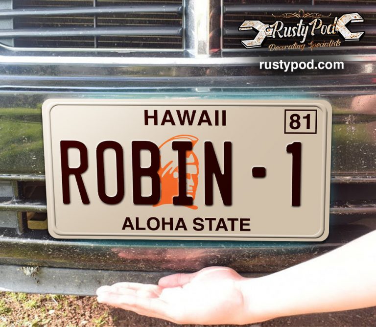 Magnum PI | Ferarri | Tom Selleck | ROBIN-1 license plate 10175 ...