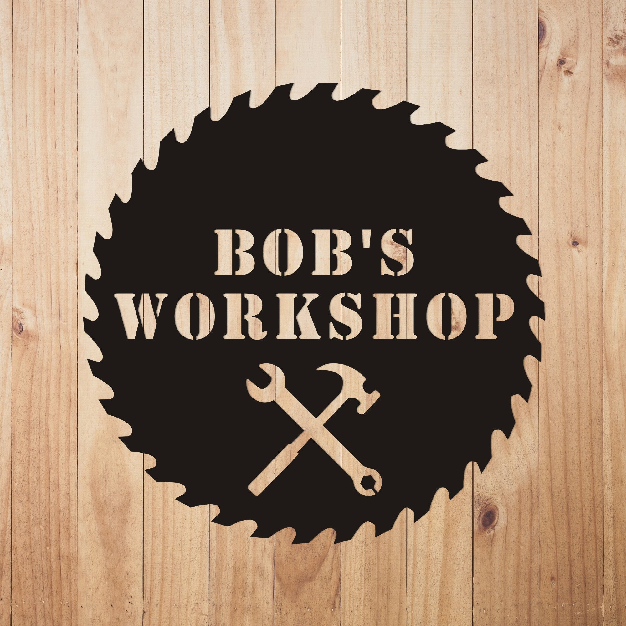 Woodworkers Garage Laser Cut Metal Signs - Rustypod Store