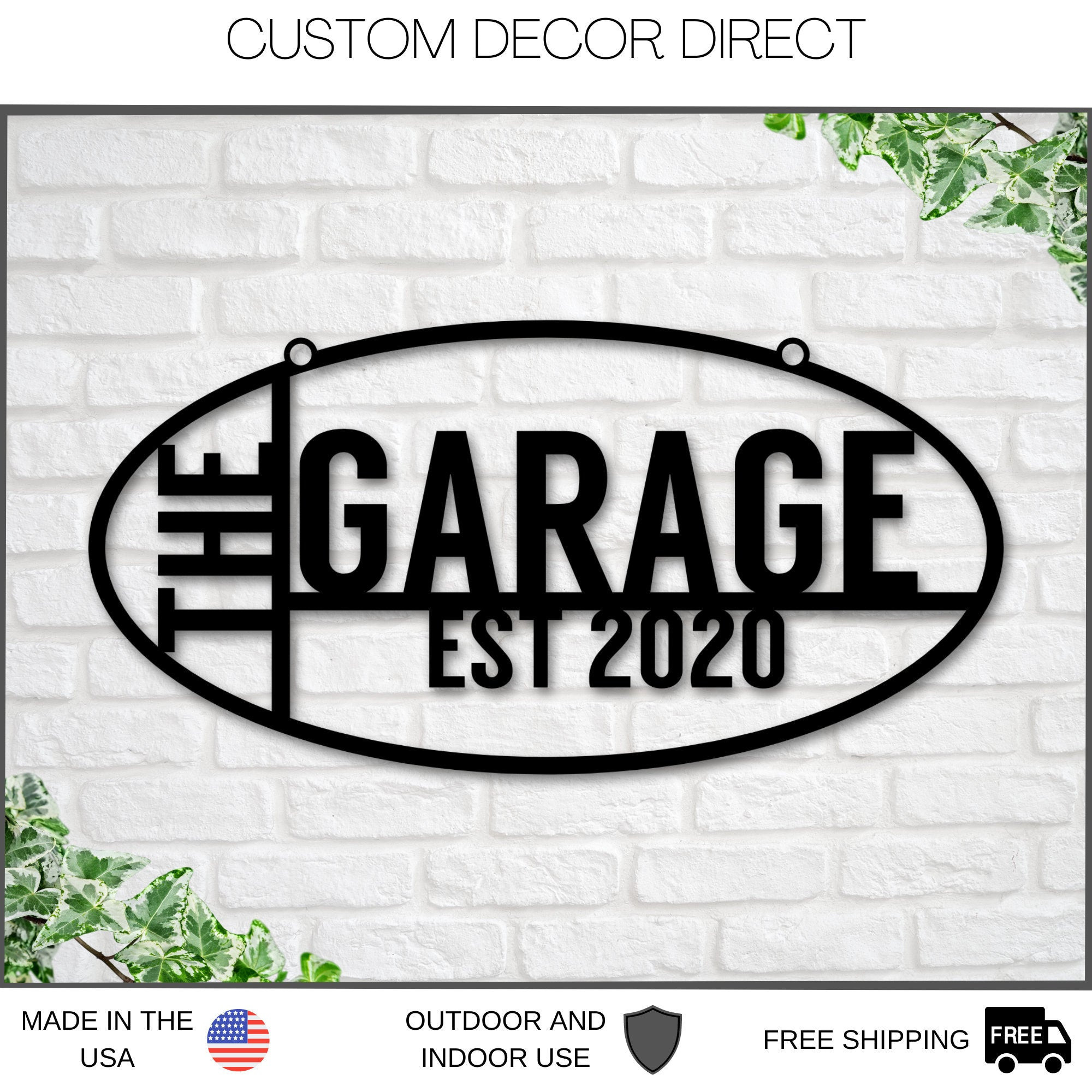 Custom Garage Sign, Metal Shop Sign, Metal Workshop Sign - Rustypod Store