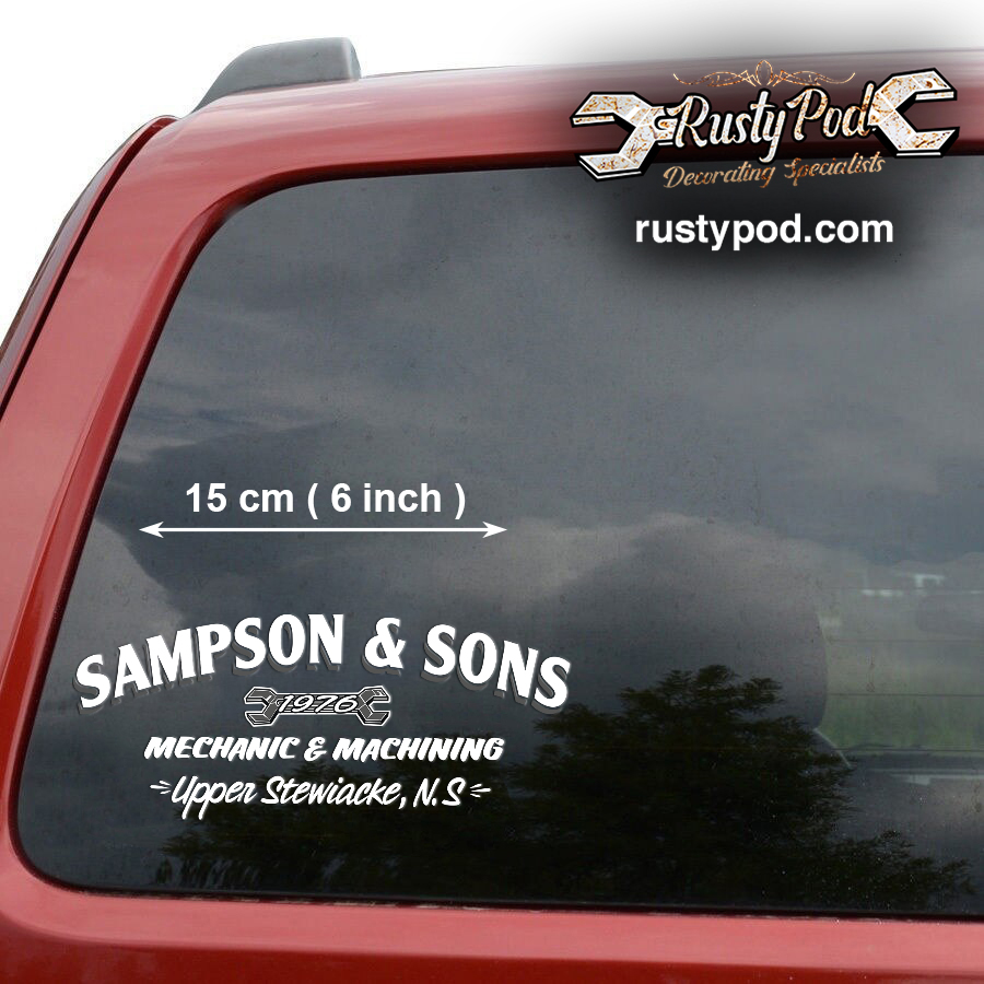 Personalized mechanic | car lettering | hot rod | rat rod | door art ...