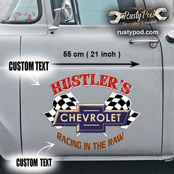 Personalized chevy | hot rod truck | gasser | racing car | door art ...