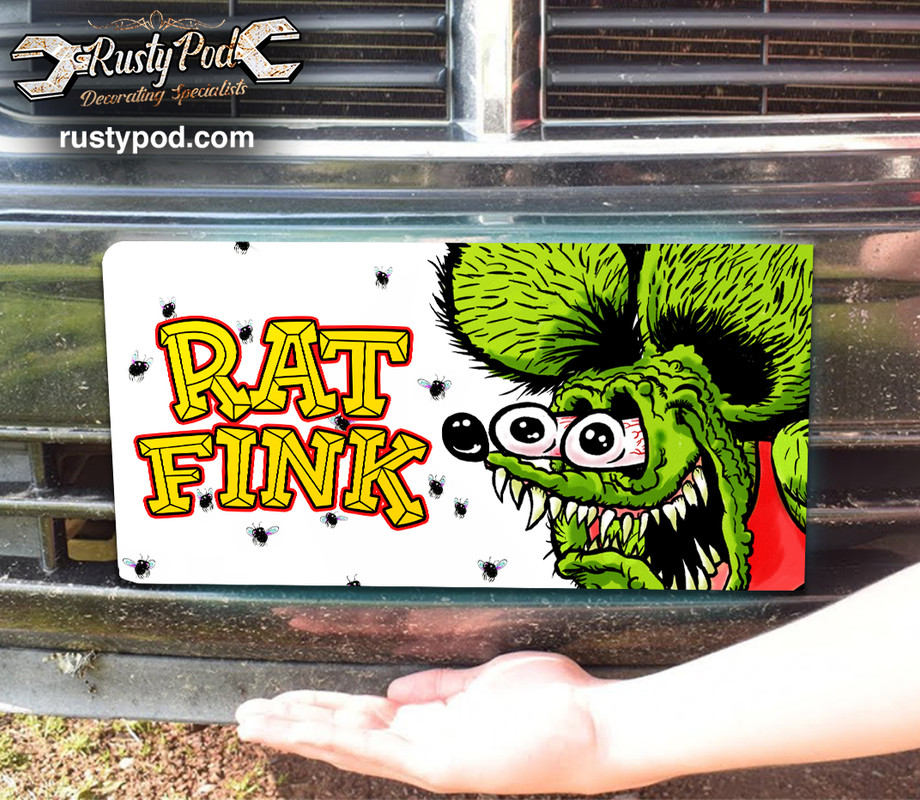 hot rod | rat fink license plate 10232 - Rustypod Store