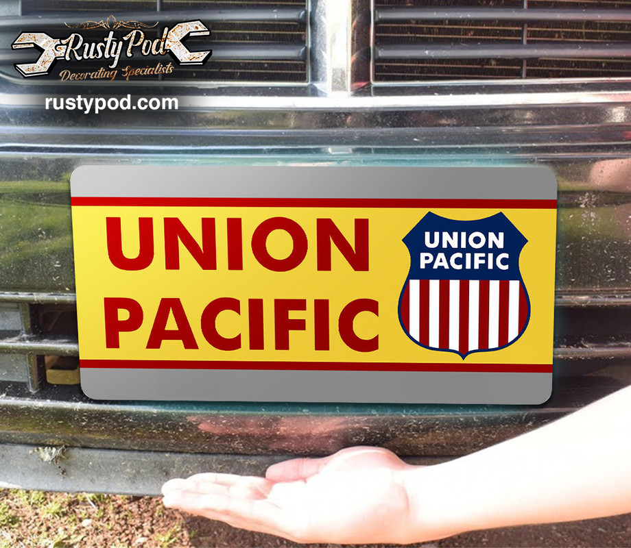 Union Pacific Billboard license plate 10246 - Rustypod Store