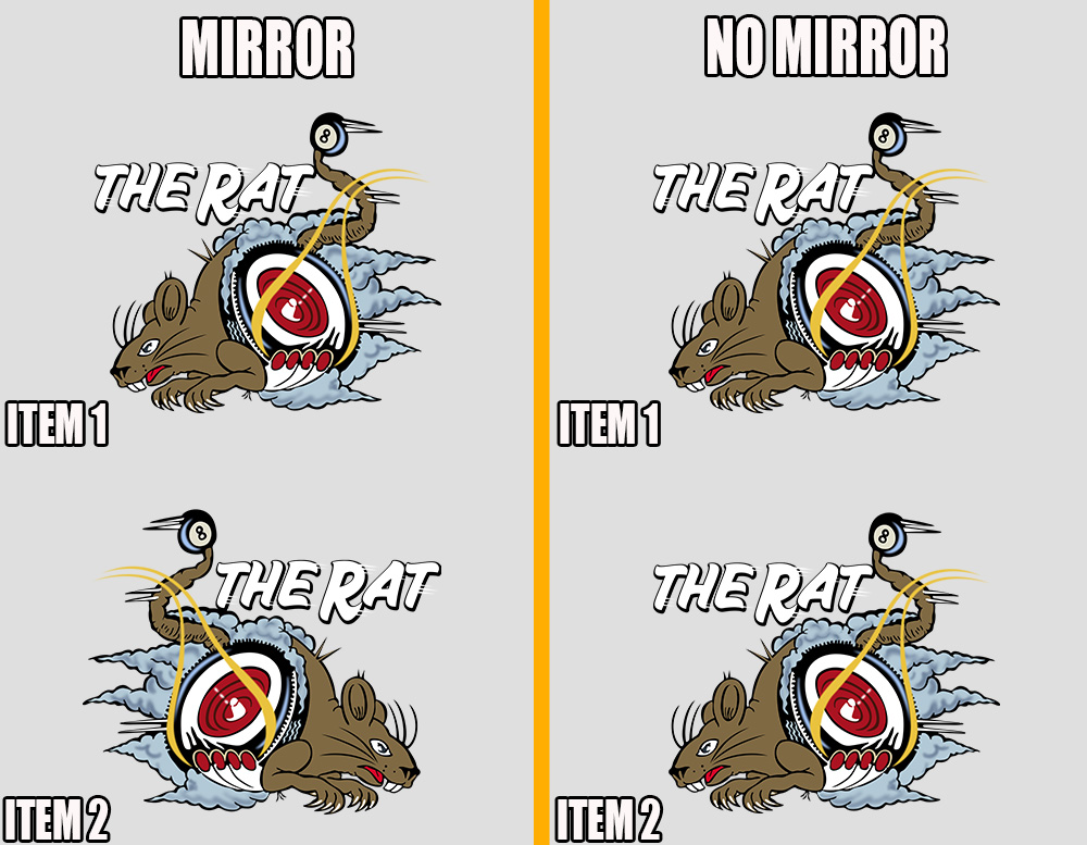 2 pcs personalized the rat lettering vinyl sticker 10260 - Rustypod Store