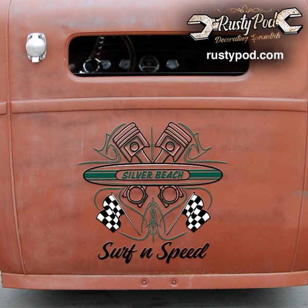 2 pcs personalized pinstripe | hot rod garage | lettering | speed shop ...