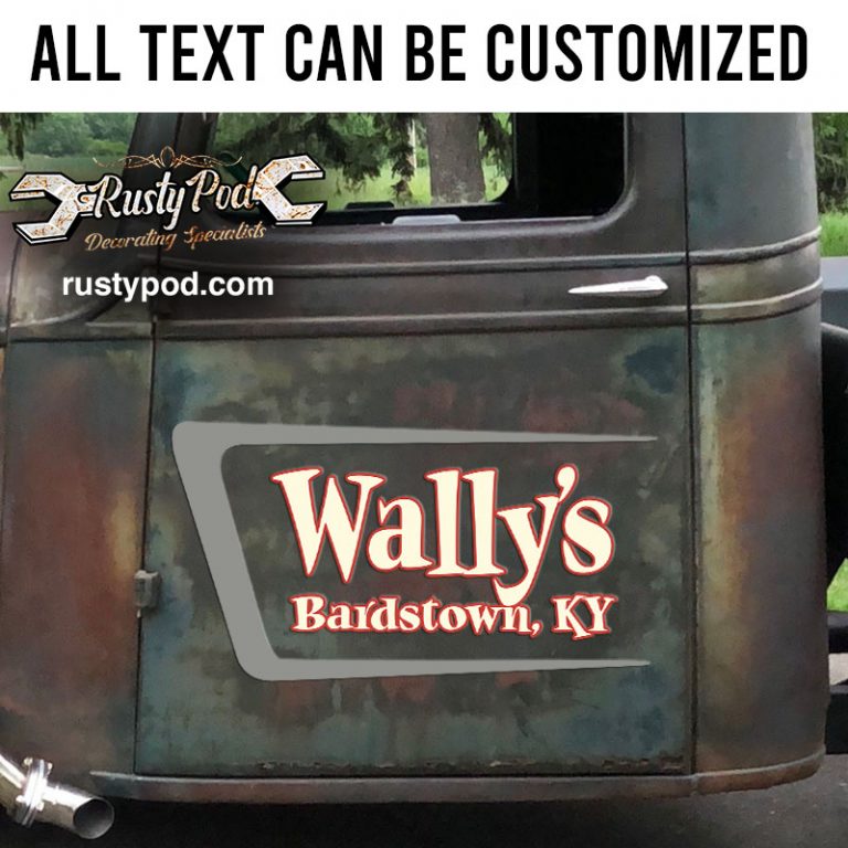 personalized chevy speed shop lettering vinyl sticker 10532 - Rustypod ...