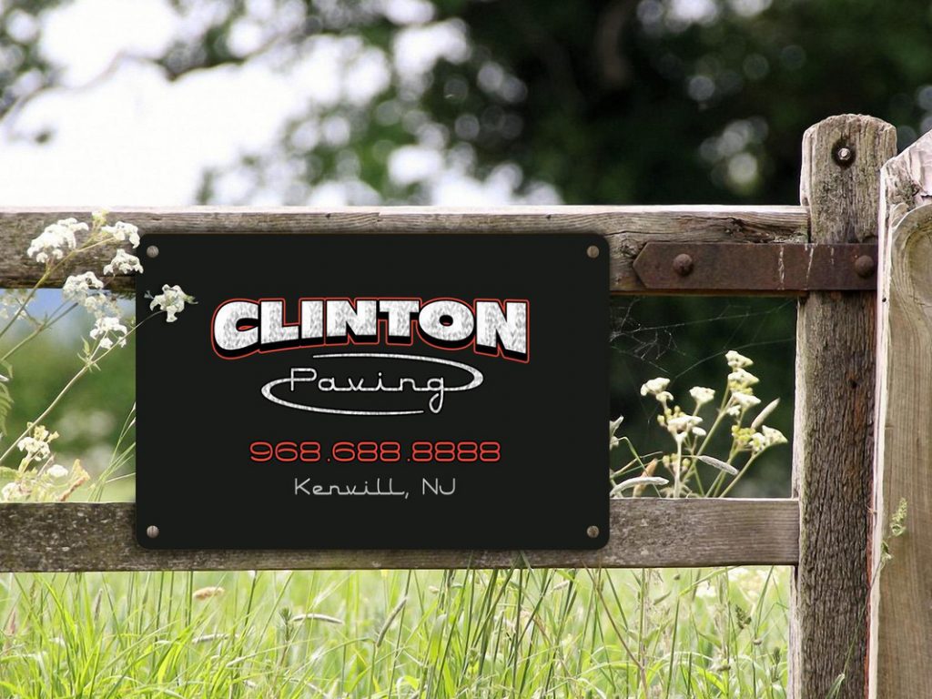 personalized paving lettering print metal sign 10640 - Rustypod Store