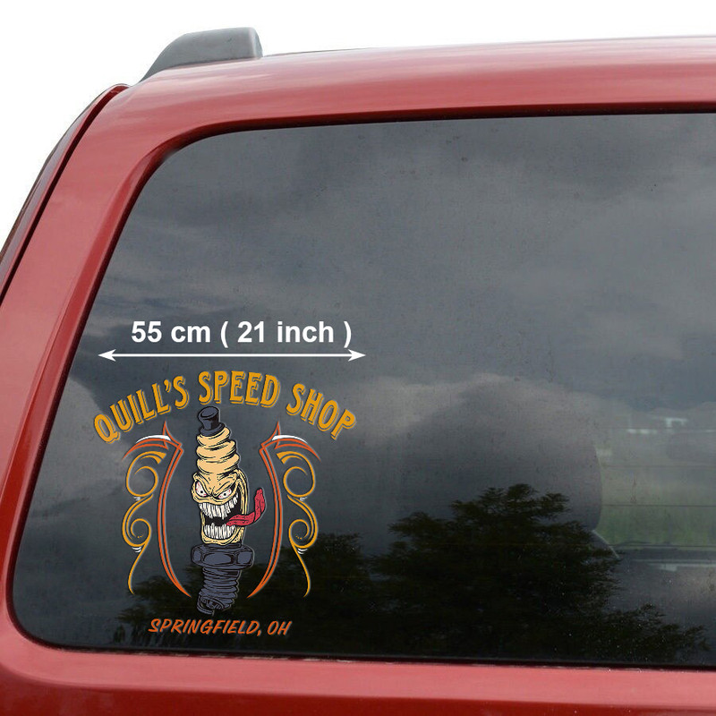 personalized pinstriping spark plug lettering vinyl sticker 10725 ...