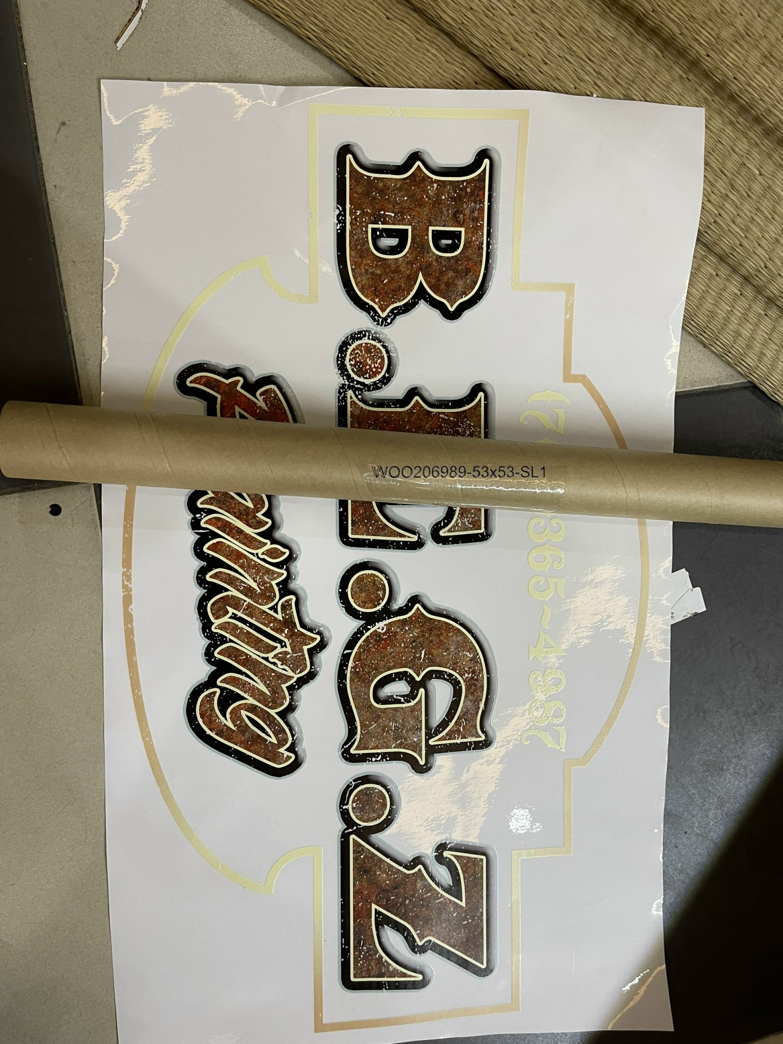 Personalized truck car lettering vinyl sticker 10384 - Rustypod Store