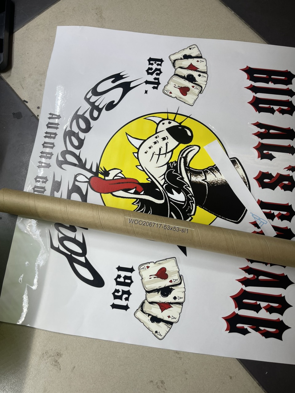 Personalized Luckys Mr Speed Shop sticker 11270 - Rustypod Store