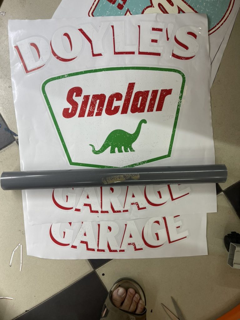 Personalized sinclair vehicle lettering vinyl sticker 10814 - Rustypod ...