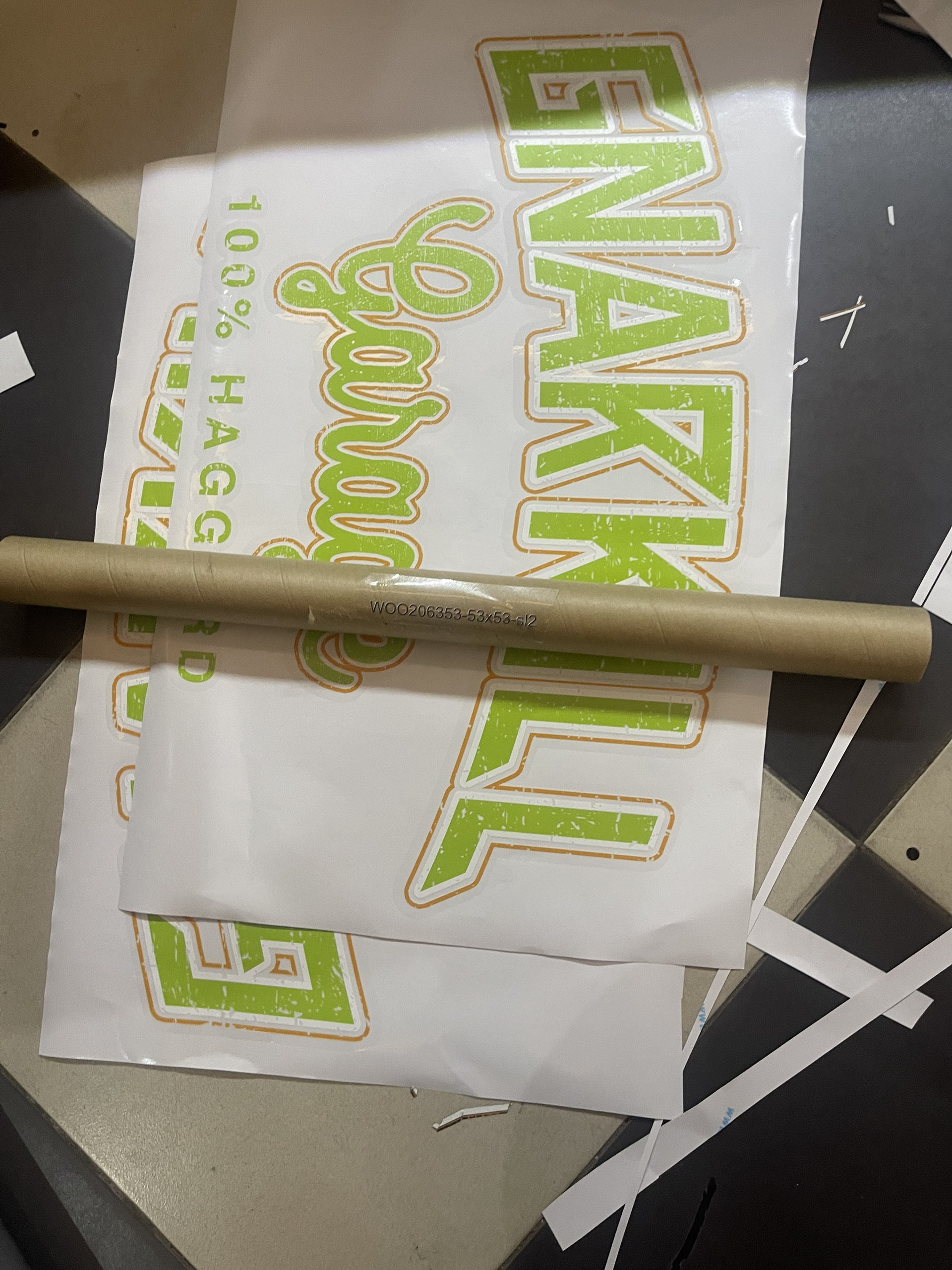 Personalized rat rod lettering vinyl sticker 10314 - Rustypod Store