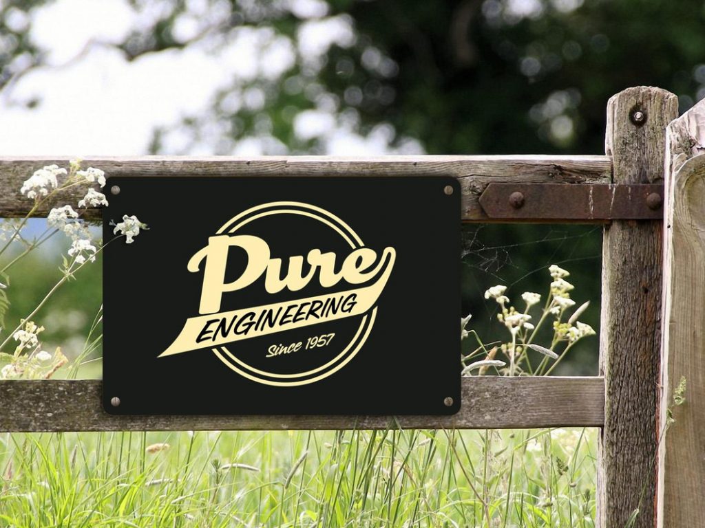 personalized vintage garage lettering print metal sign 10801 - Rustypod ...