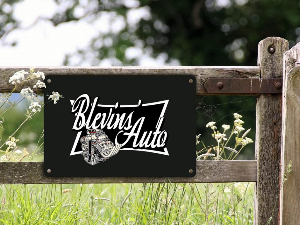 personalized big block engine lettering print metal sign 10802 ...