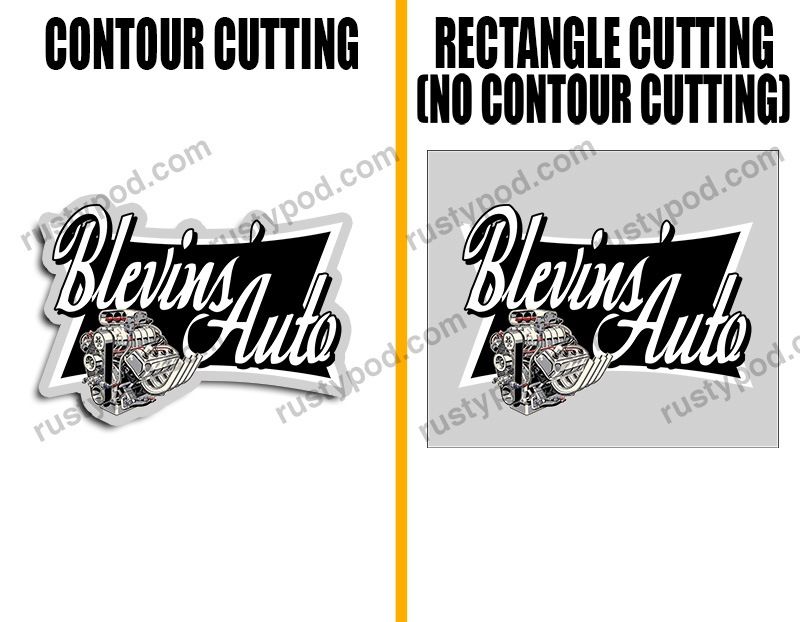 Personalized big block engine lettering vinyl sticker 10802 - Rustypod ...