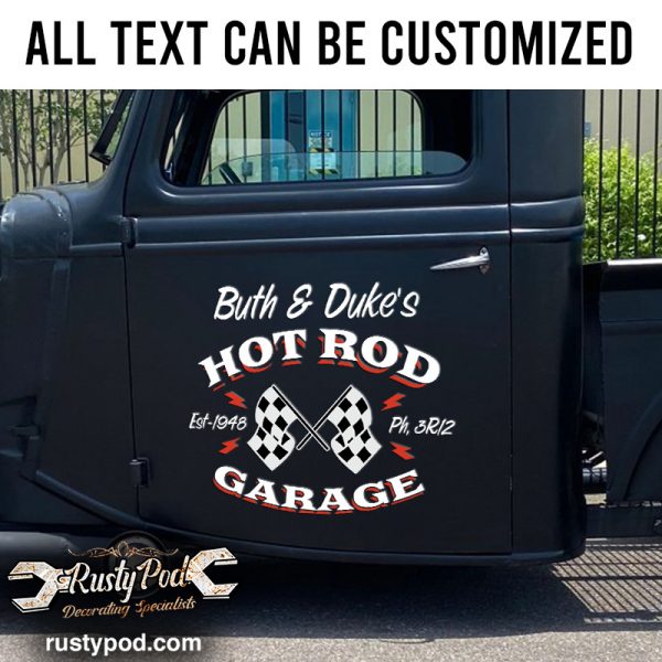 personalized ranch lettering vinyl sticker 10548 - Rustypod Store