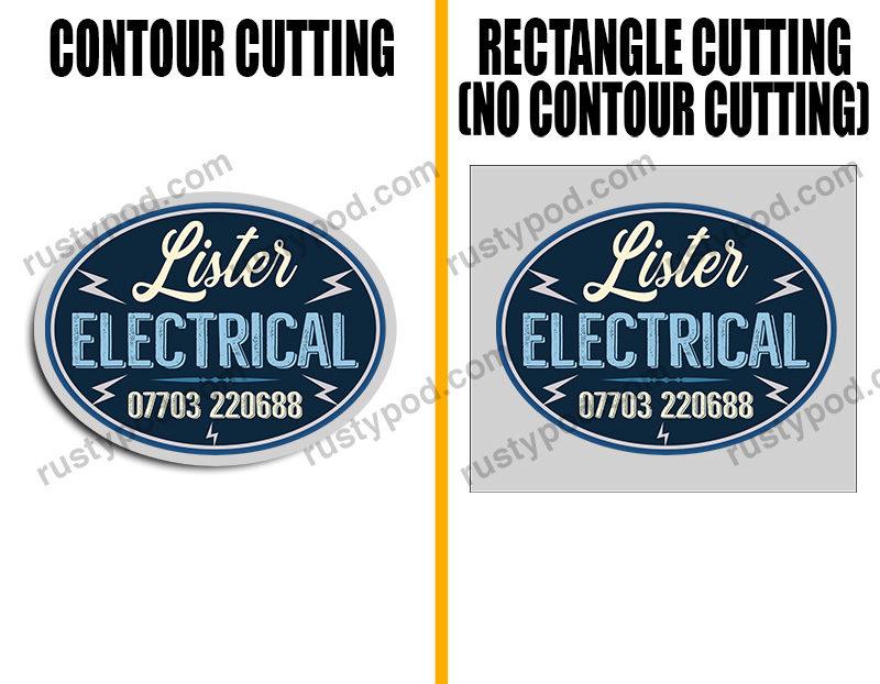 Personalized electrical lettering vinyl sticker 10839 - Rustypod Store