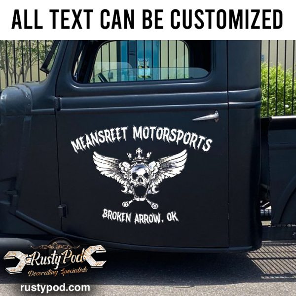 hot rod skull sticker Archives - Rustypod Store