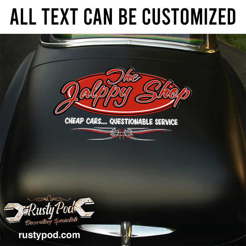 Personalized just passing throught vinyl sticker 10887 - Rustypod Store