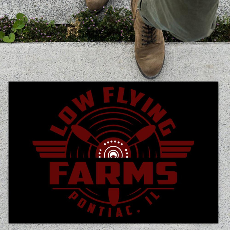 personalized farm truck lettering door mat 10901 - Rustypod Store