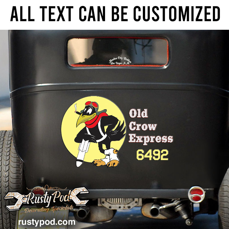 personalized aircraft nose art sticker 10905 - Rustypod Store