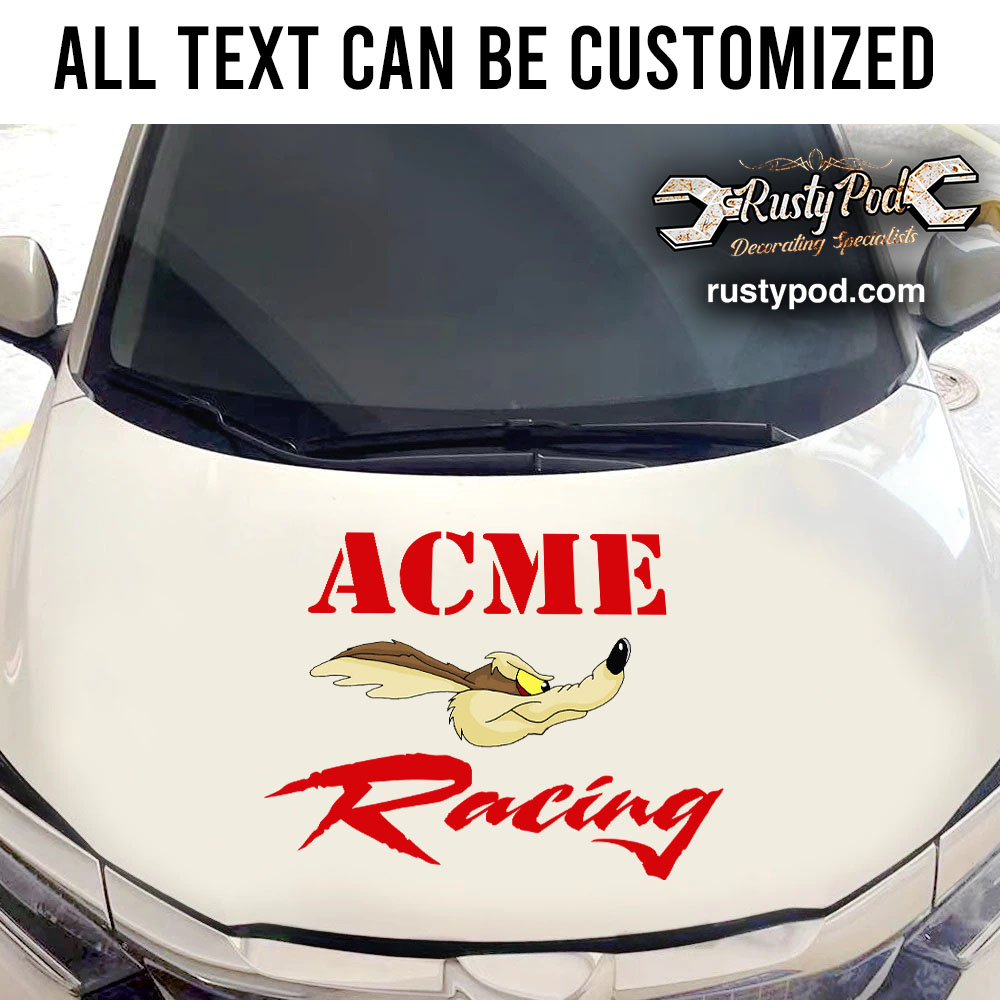 Personalized acme racing sticker 10922 - Rustypod Store