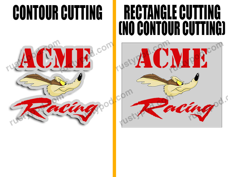 Personalized acme racing sticker 10922 - Rustypod Store
