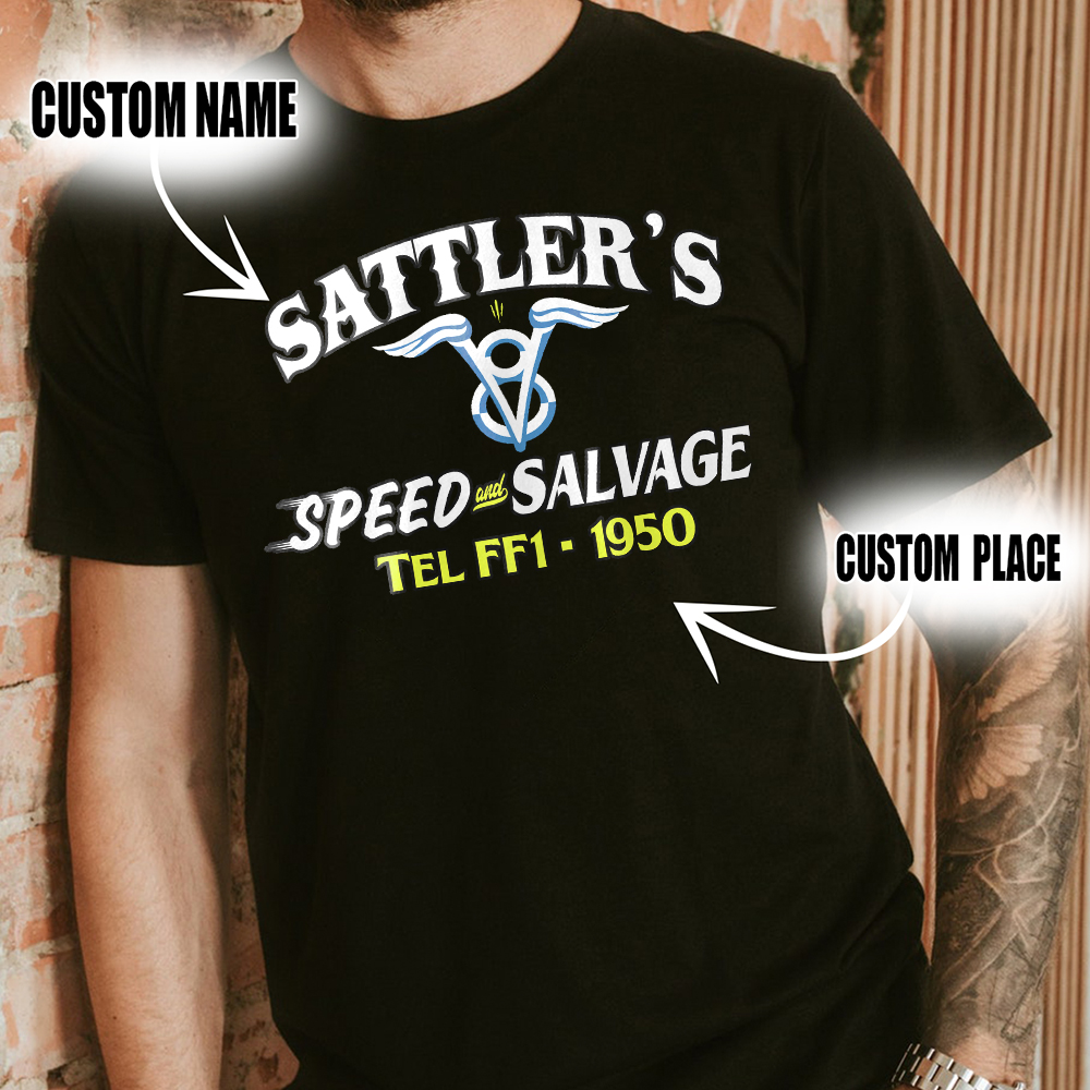 personalized v8 speed and salvage shirt 10935 - Rustypod Store