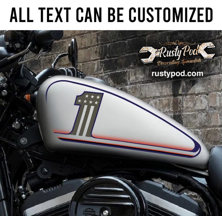 personalized chopper lettering motorcycle fuel tank decal 10976 ...