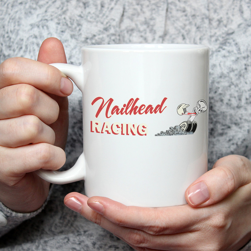 personalized vehicle lettering racing mug 10982 - Rustypod Store