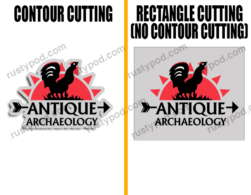 personalized Antique Archeology sticker 10989 - Rustypod Store