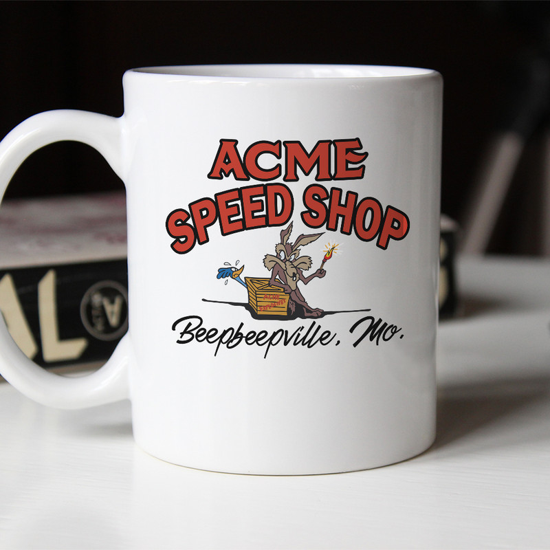 personalized acme speed shop beep beep mug 11018 - Rustypod Store