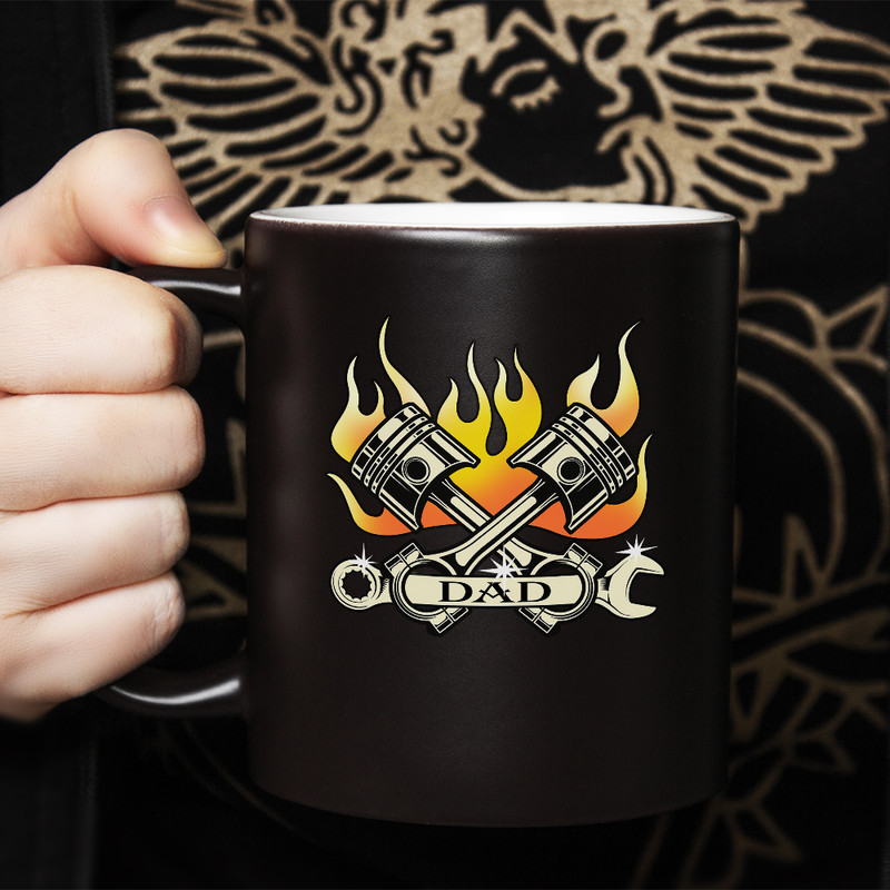 personalized crossing piston mug 11037 - Rustypod Store