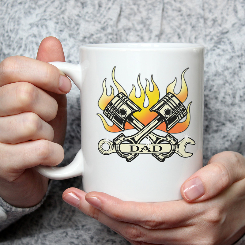 personalized crossing piston mug 11037 - Rustypod Store