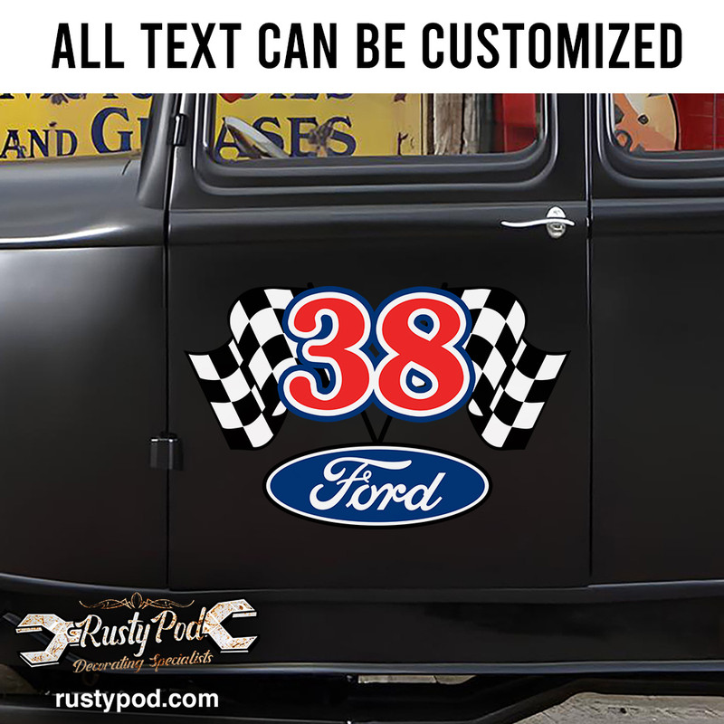 personalized ford garage sticker 11127 - Rustypod Store