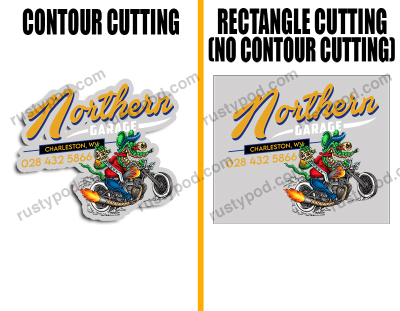 personalized Rat fink Motorcycle sticker 11210 - Rustypod Store