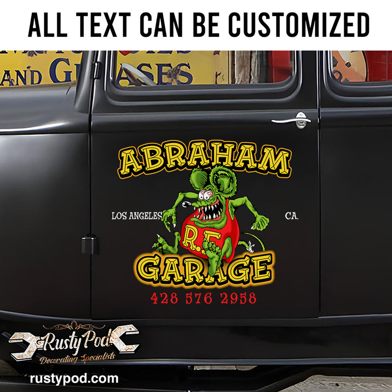 rat fink garage sticker Archives - Rustypod Store