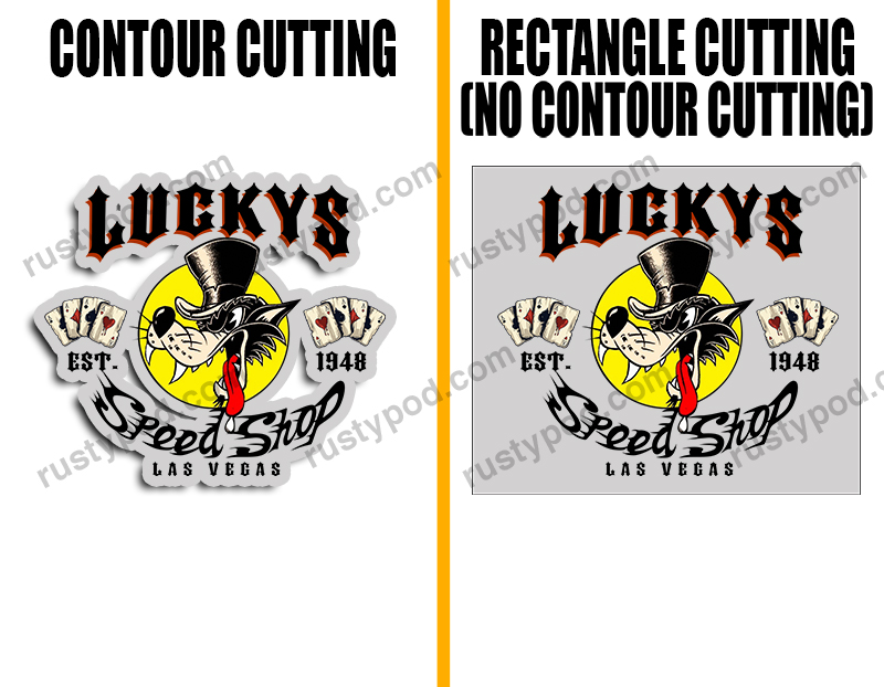 Personalized Luckys Mr Speed Shop sticker 11270 - Rustypod Store