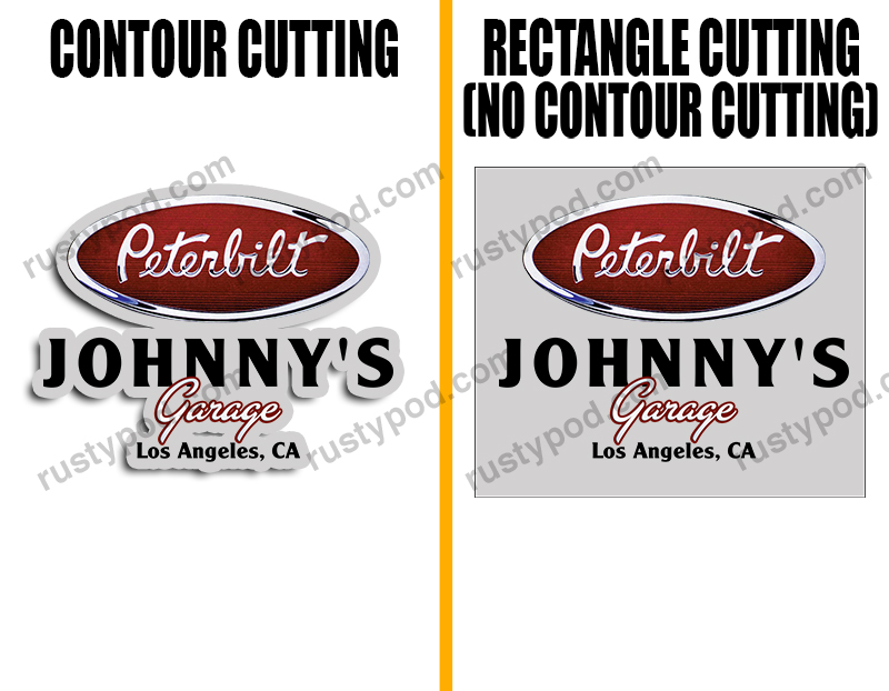 personalized peterbilt emblem sticker 11276 - Rustypod Store
